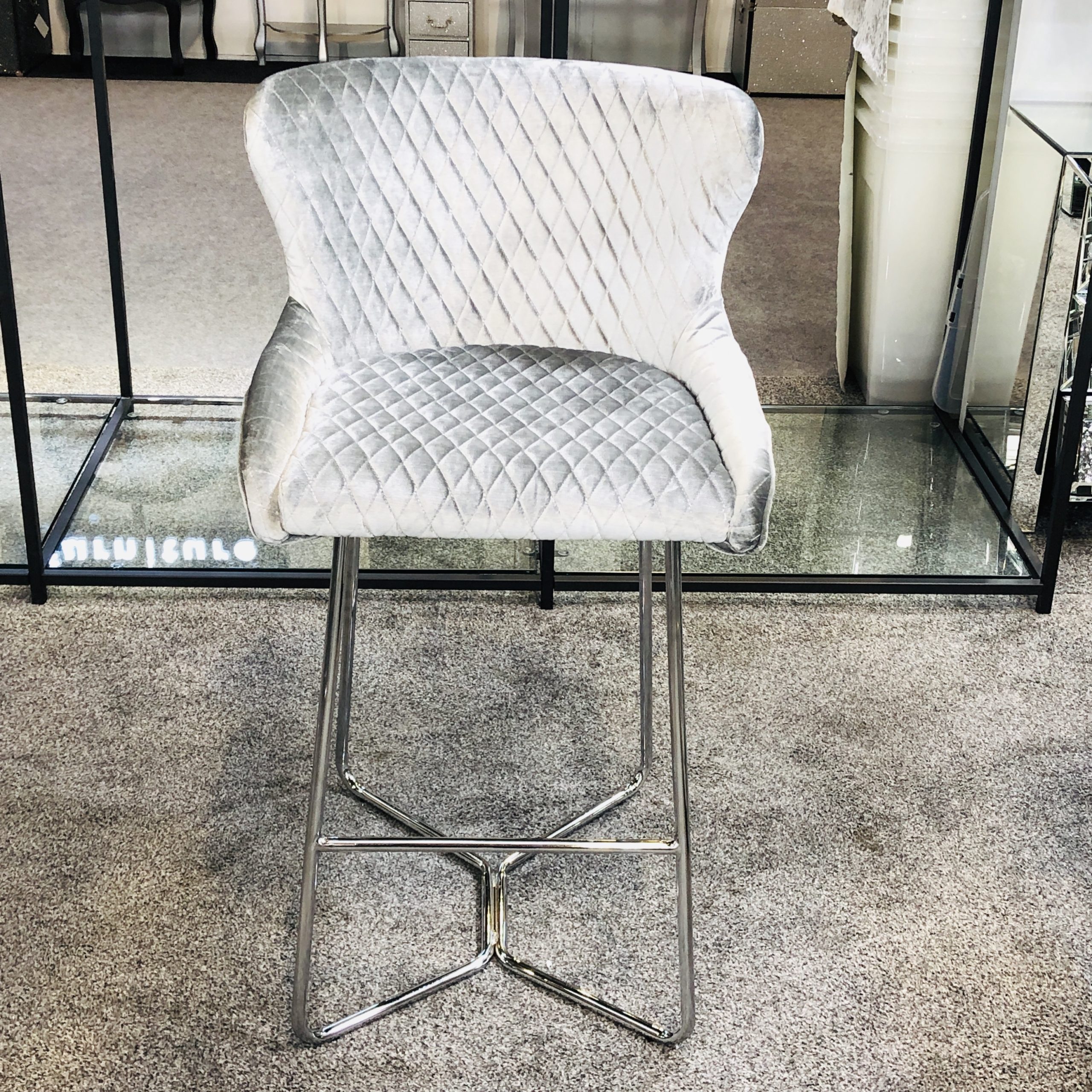 Osaka Silver HQ Bar Stool - ASR Interiors
