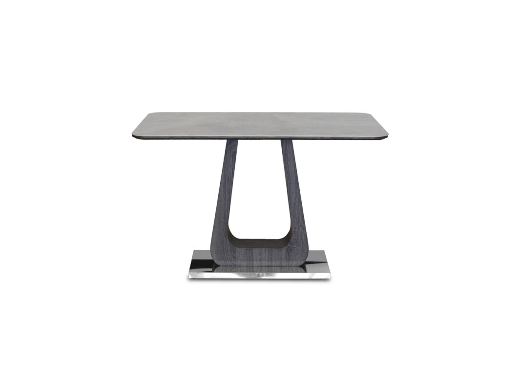 Zermatt 120cm Dining Table (120cm Fixed Top) (Grey Ceramic) - ASR Interiors