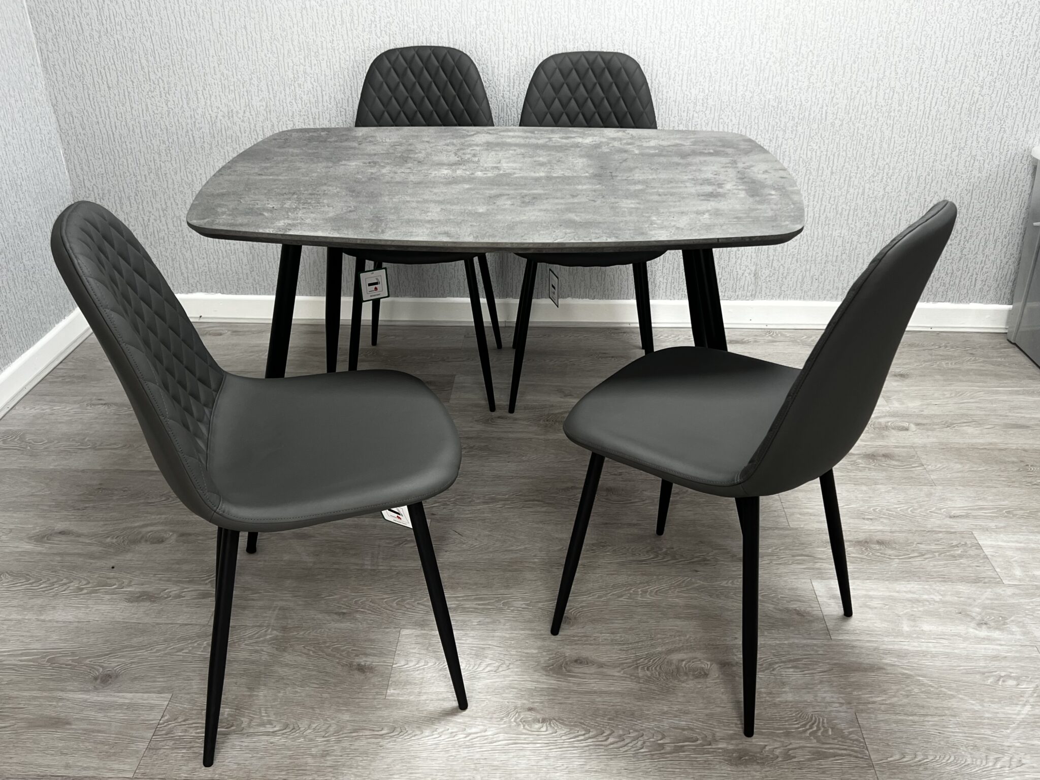 Boston 120cm Table with 4 Chairs - ASR Interiors
