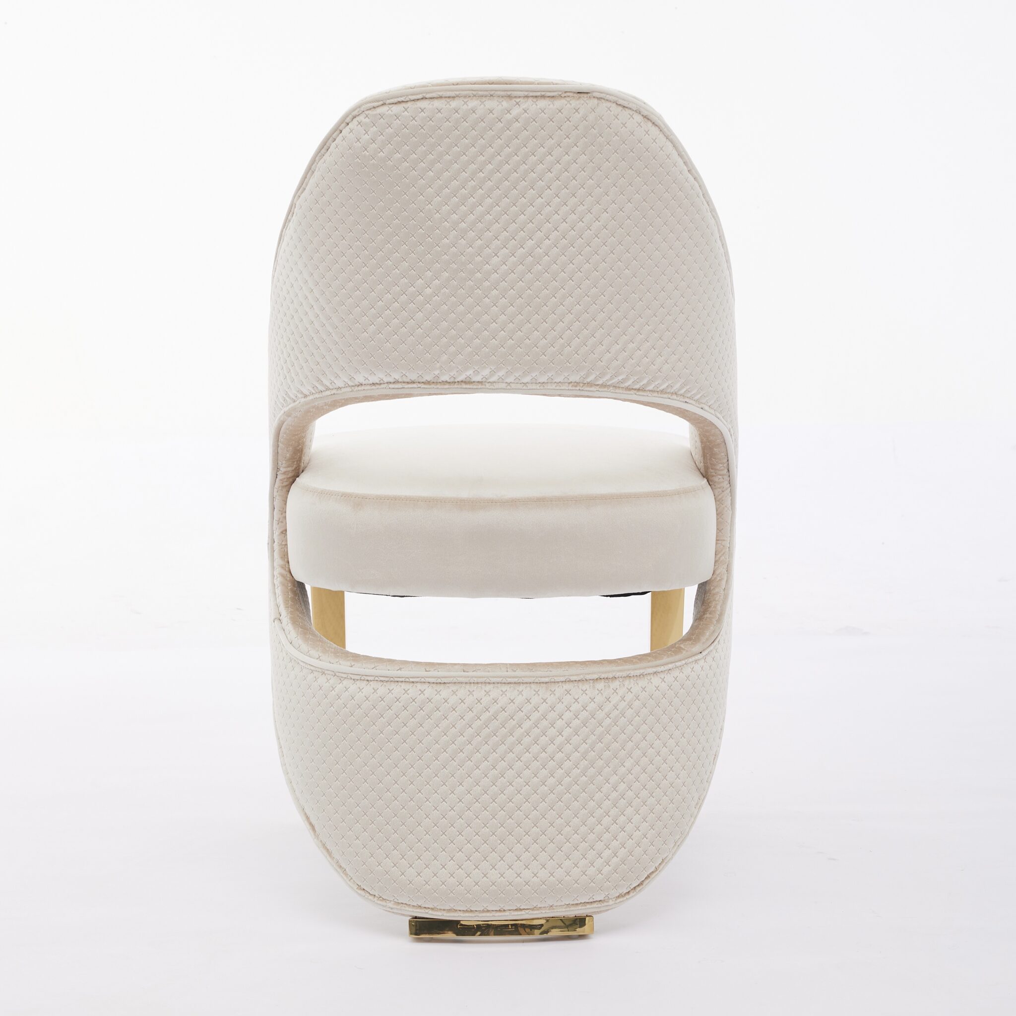 Santorini Cream Gold Dining Chair - ASR Interiors
