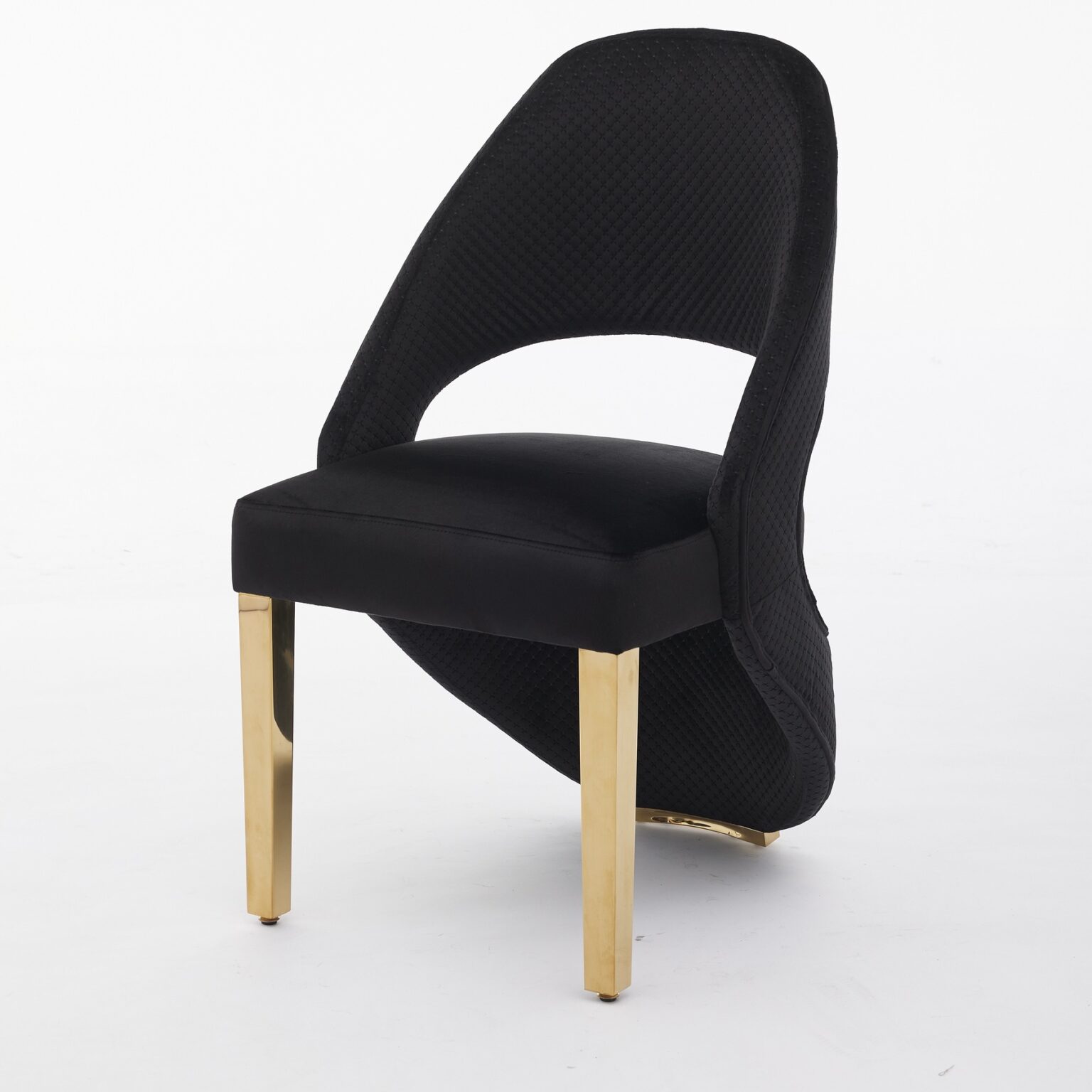 Santorini Black Gold Dining Chair - ASR Interiors